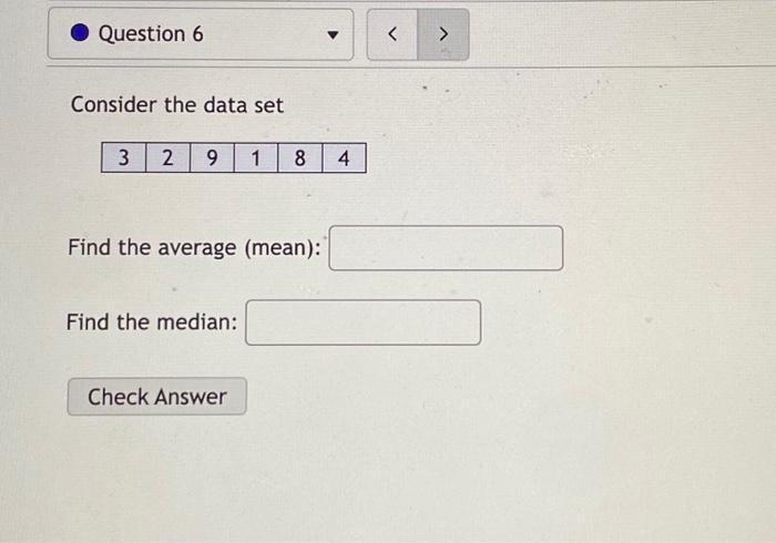 Solved Consider the data set | Chegg.com