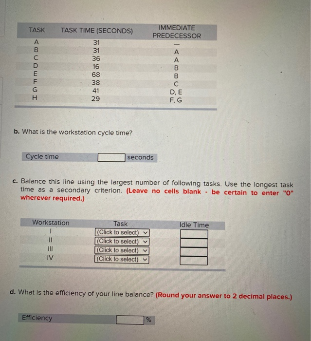 Solved Problem 6-8 The desired daily output for an assembly | Chegg.com