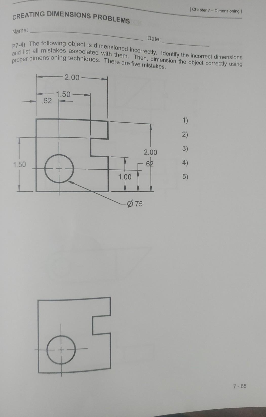 Solved Chapter 7 Dimensioning! CREATING DIMENSIONS PROBLEMS | Chegg.com Solved Chapter 7 Dimensioning! CREATING DIMENSIONS PROBLEMS | Chegg.com