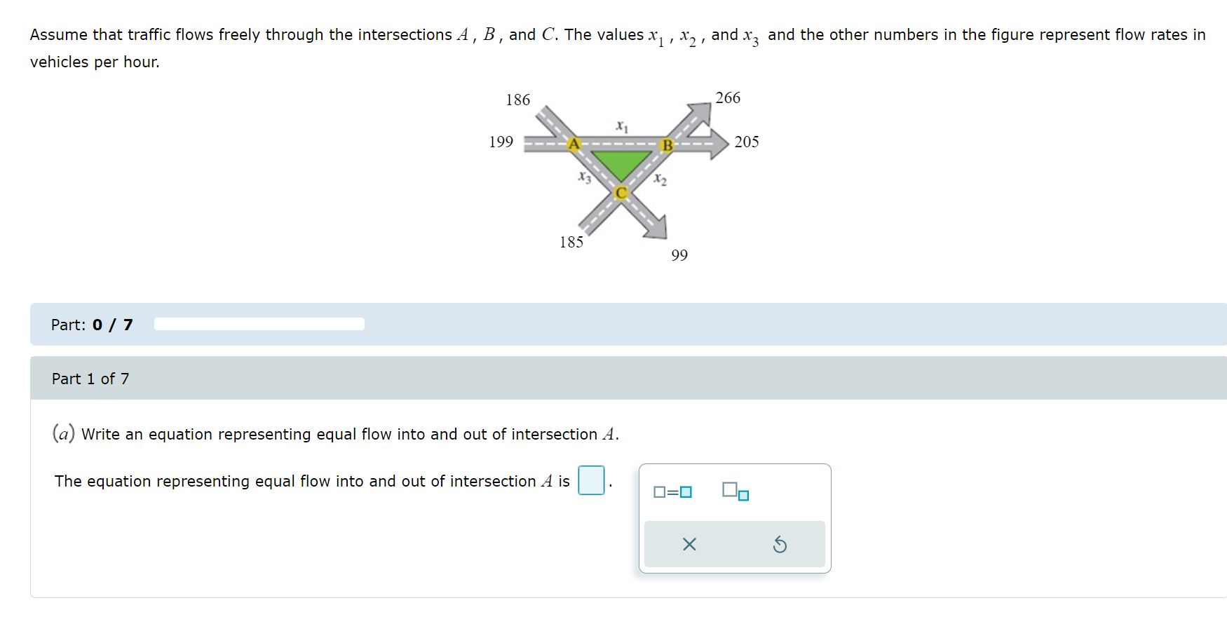 Solved Assume that traffic flows freely through the | Chegg.com