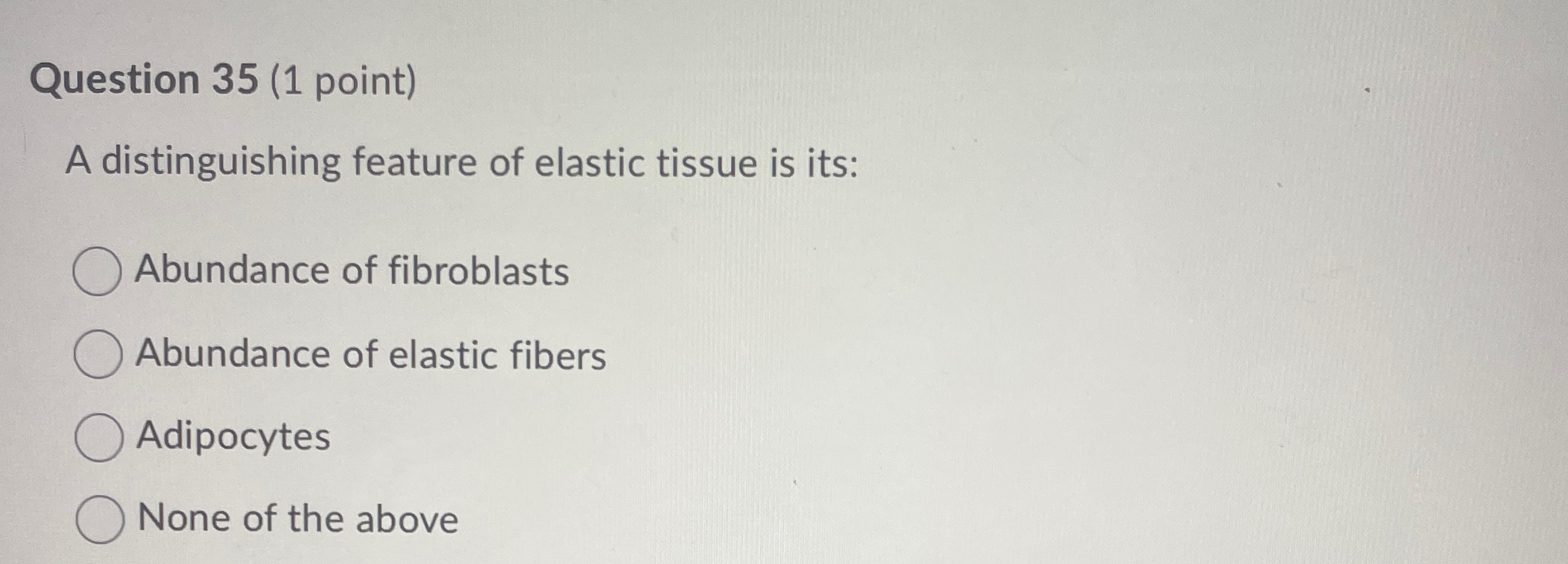 Solved Question 35 (1 ﻿point)A distinguishing feature of | Chegg.com