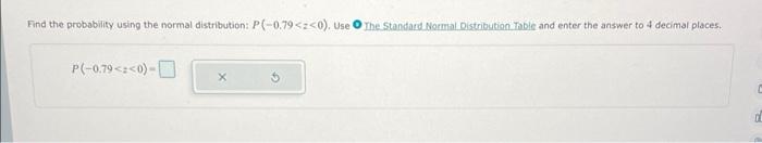 Solved Find the probability using the normal distribution: | Chegg.com