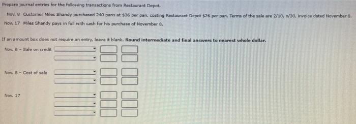 Solved Prepare journal entries for the following | Chegg.com