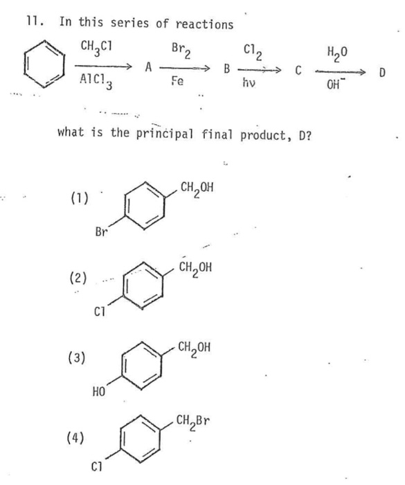Solved 10. The reaction of l-methylcyclohexene with HBr in | Chegg.com
