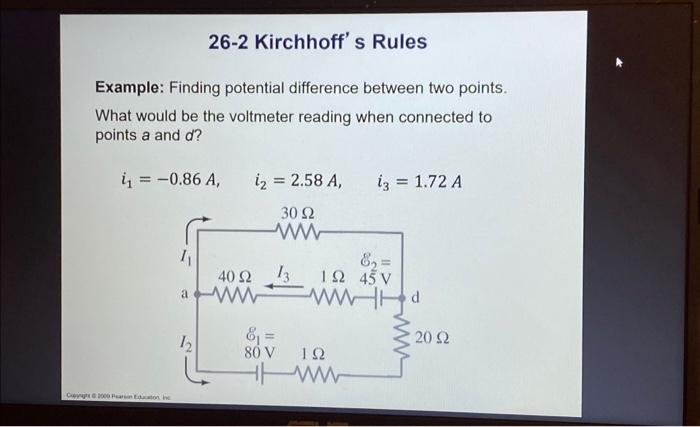 Solved Example: Finding potential difference between two | Chegg.com