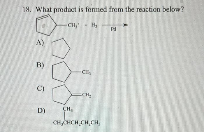 Solved 15. What is the structure of 2-methyl-2-hexene? A) | Chegg.com