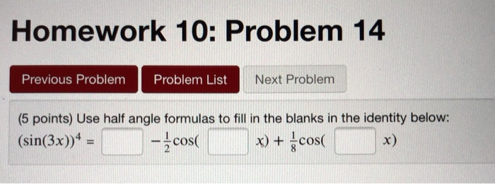Solved Homework 10: Problem 14 Previous Problem Problem List | Chegg.com Solved Homework 10: Problem 14 Previous Problem Problem List | Chegg.com