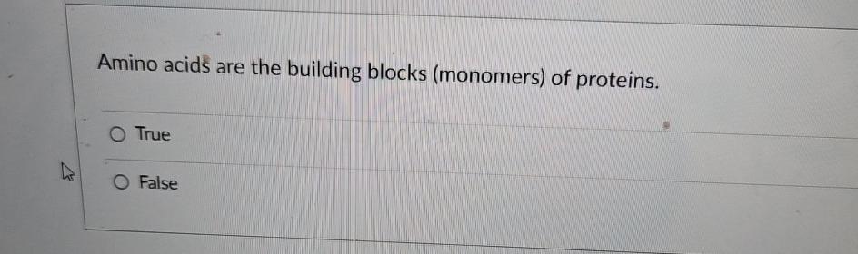 Solved Amino acidš ﻿are the building blocks (monomers) ﻿of | Chegg.com