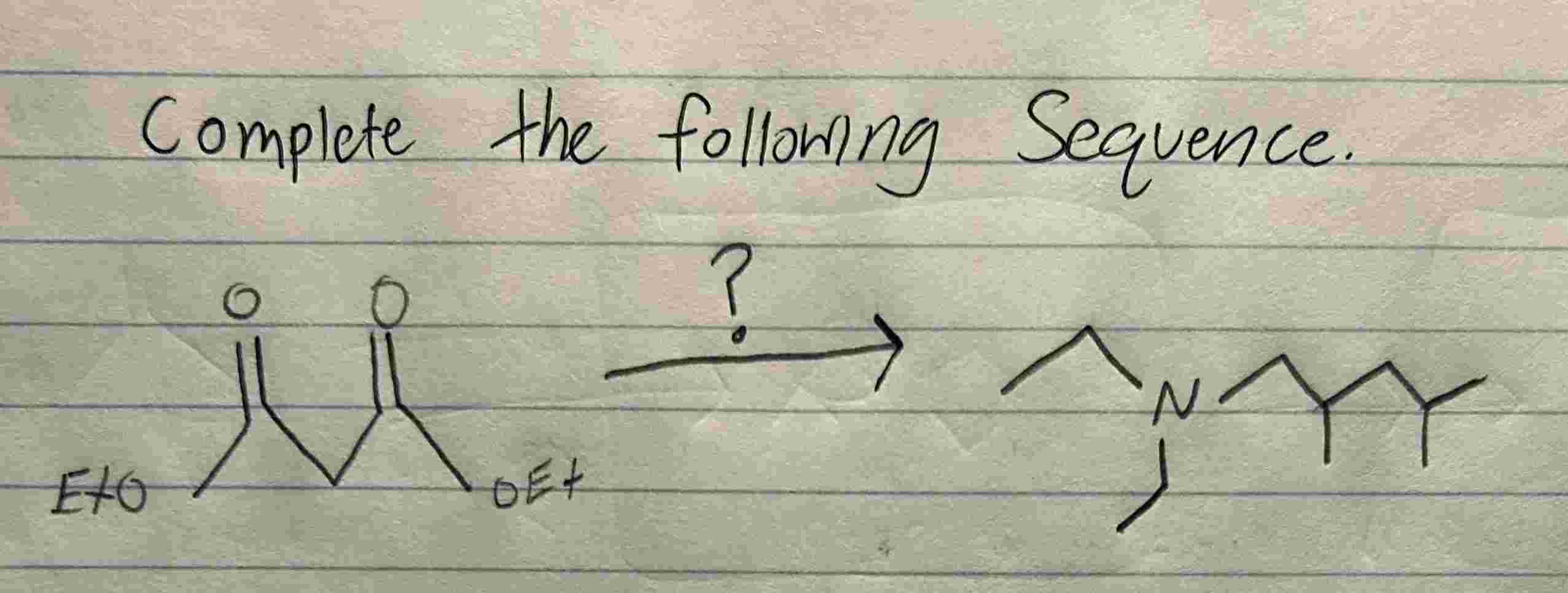 Solved Complete the following Sequence and mechanism. please | Chegg.com