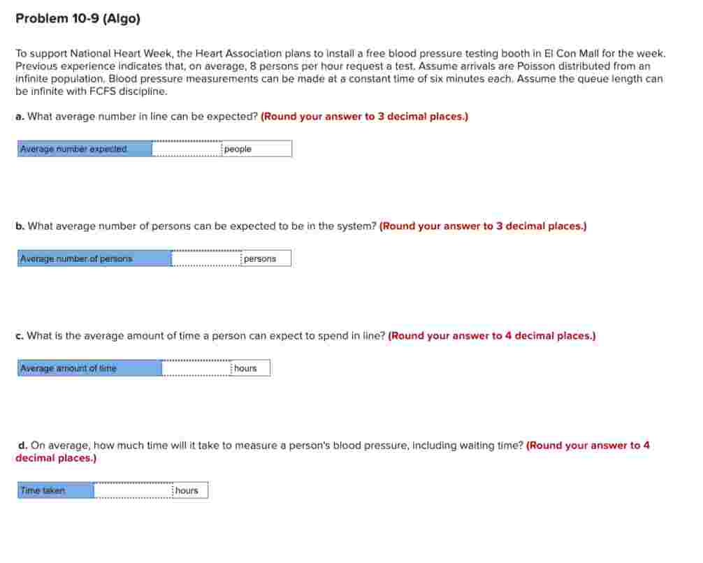 Solved Problem 10-9 (Algo)To support National Heart Week, | Chegg.com