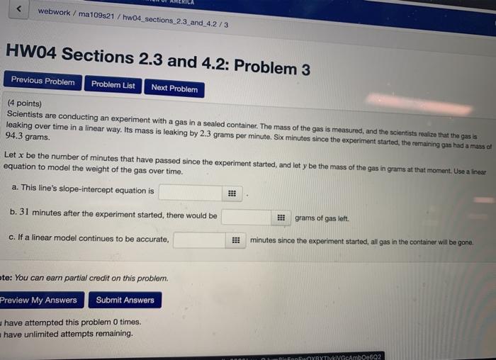 Solved webwork / ma109521 /hw04_sections_2.3 and 4.2/3 HW04 | Chegg.com