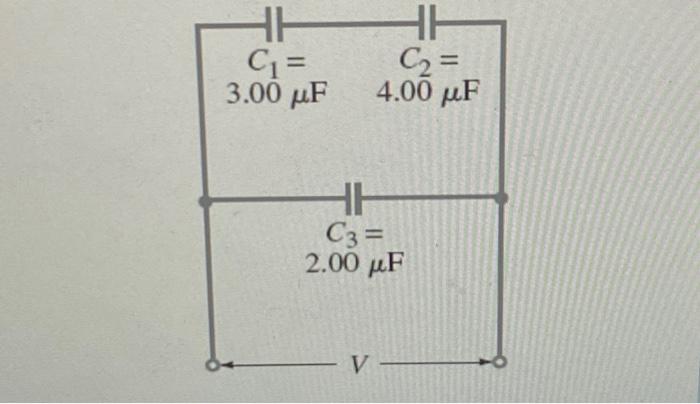 Solved If V 17 V Is Applied Across The Whole Network Figure