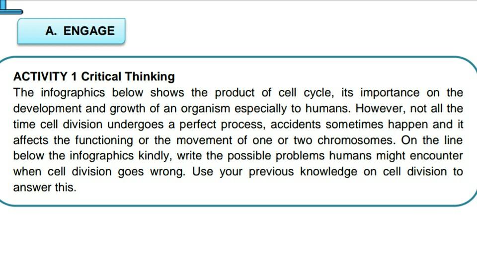 Solved A. ENGAGE ACTIVITY 1 Critical Thinking The | Chegg.com