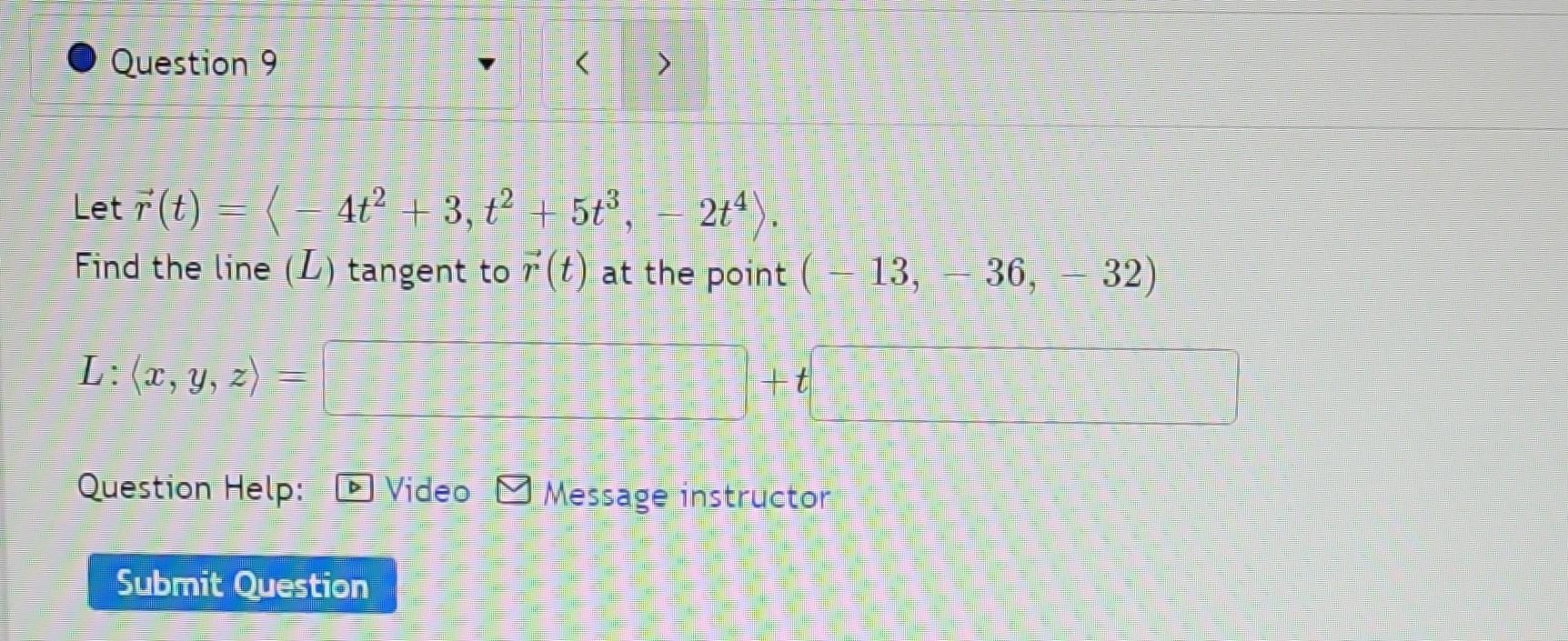Solved Find r′(t), given r(t)= −2t+2−2,−5t3−56t2,6t2−5−7t | Chegg.com