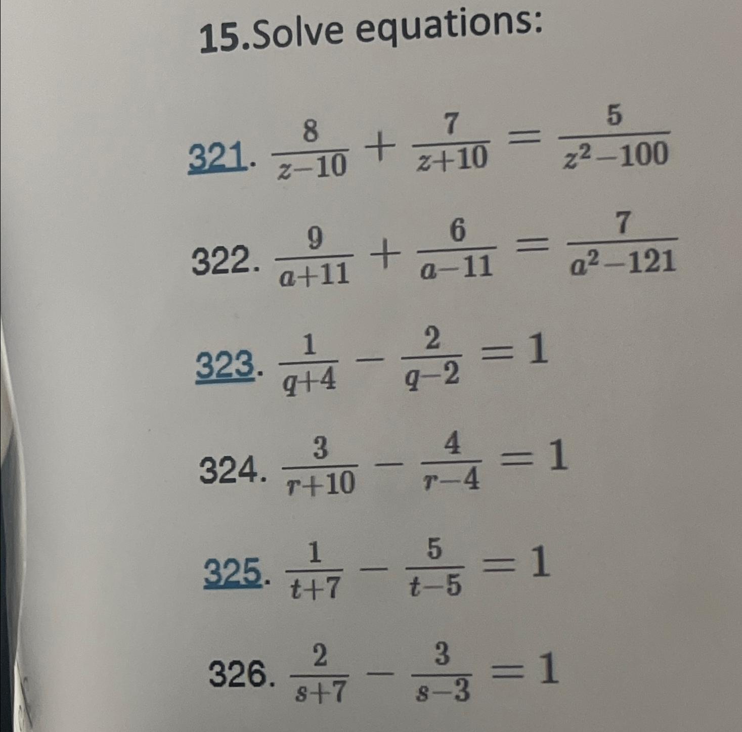 Solved 15.Solve | Chegg.com