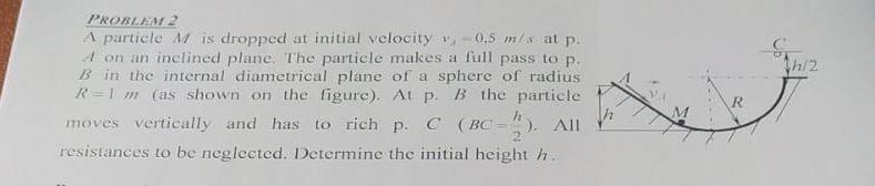 Solved PROBLAM 2A particle A1 ﻿is dropped at initial | Chegg.com
