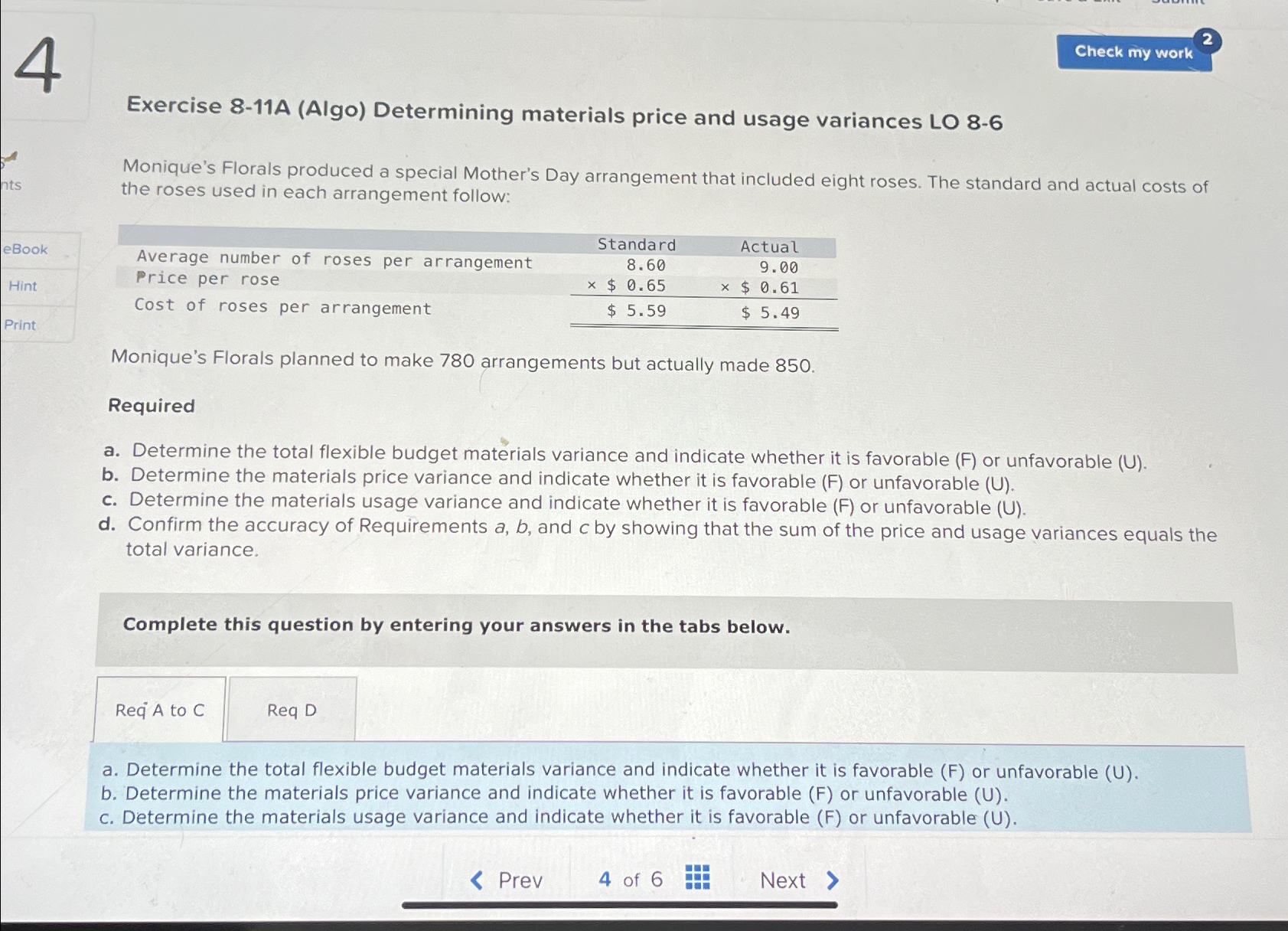 Solved Exercise 8-11A (Algo) ﻿Determining materials price | Chegg.com