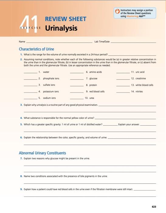 Solved REVIEW SHEET Instructors may assign a portion of the | Chegg.com