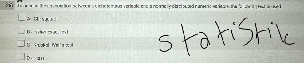 Solved To Assess The Association Between A Dichotomous