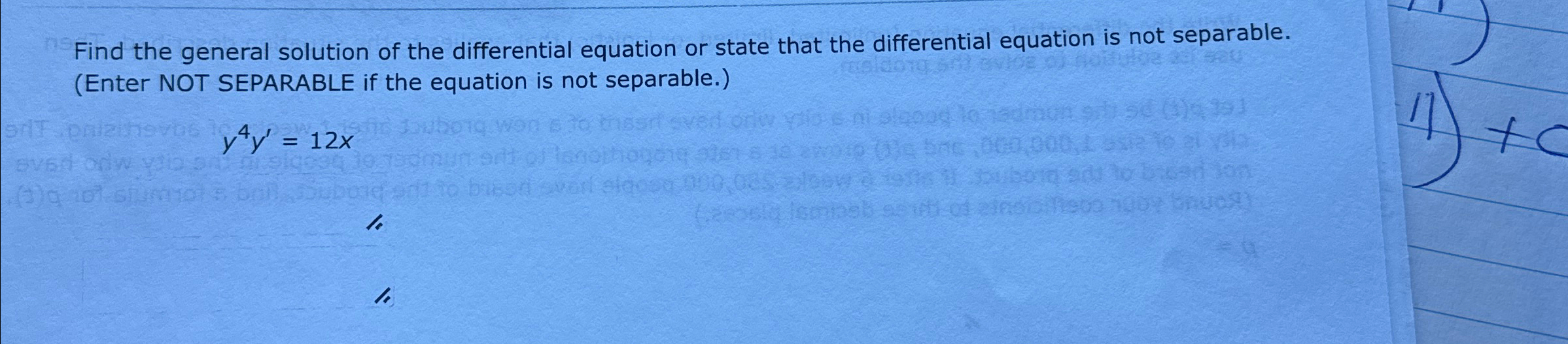 Solved Find The General Solution Of The Differential