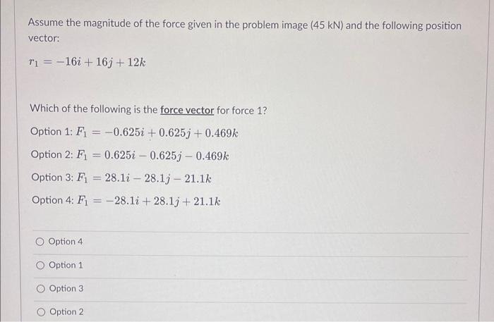 Solved 3D Vector AdditionWhich of the following is the | Chegg.com