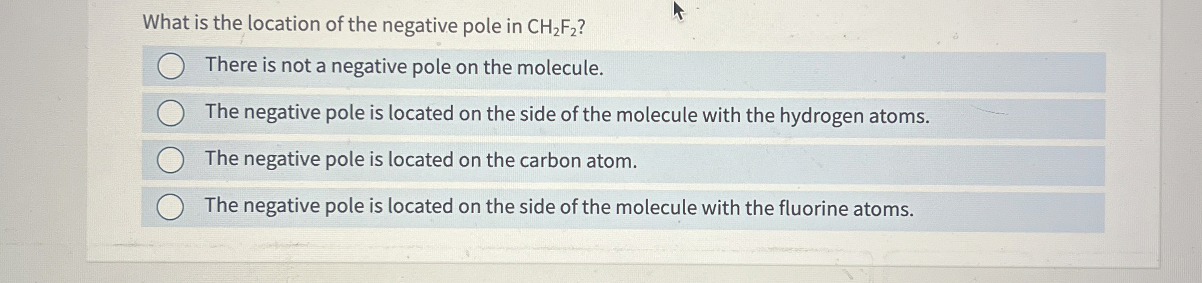 Solved What is the location of the negative pole in | Chegg.com