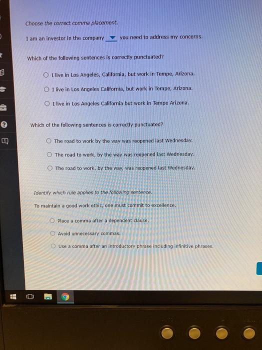 Solved Choose the correct comma placement. Cho is going to | Chegg.com