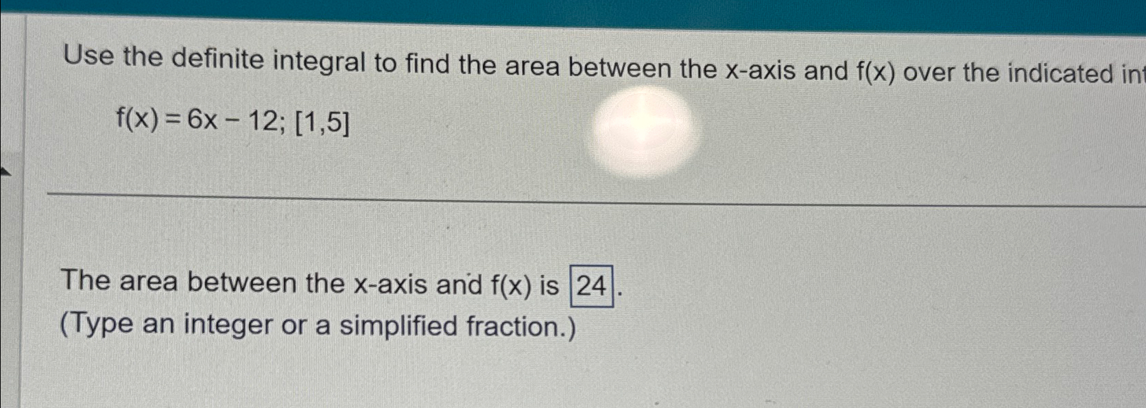 Solved Use the definite integral to find the area between | Chegg.com