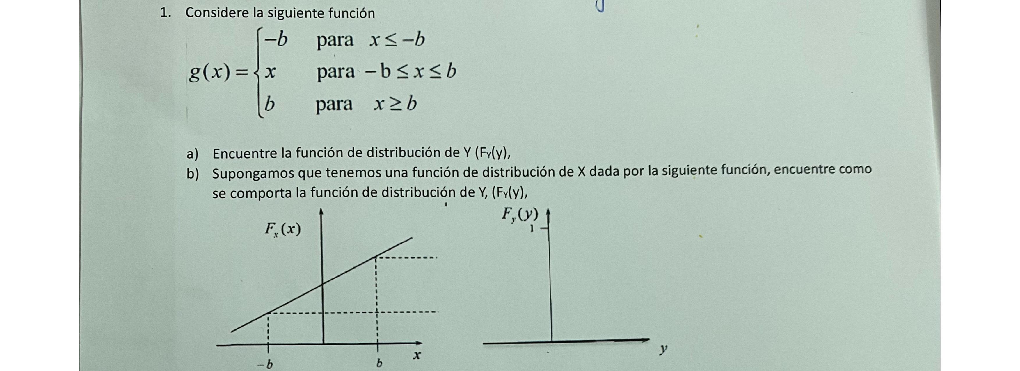 Considere la siguiente | Chegg.com