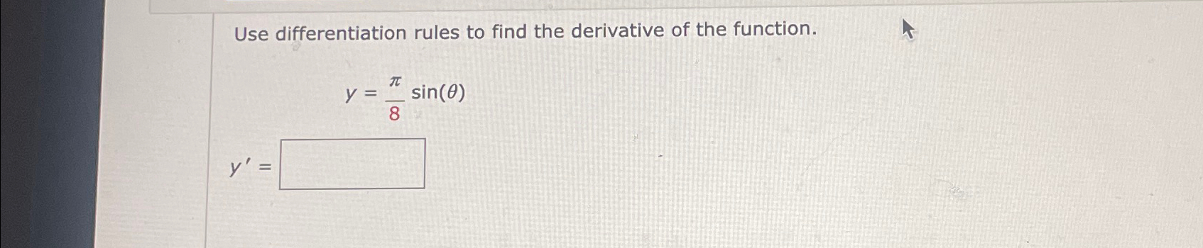 Solved Use differentiation rules to find the derivative of | Chegg.com
