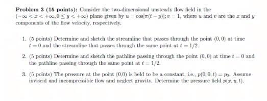 Solved Problem 3 (15 points): Consider the two-dimensional | Chegg.com