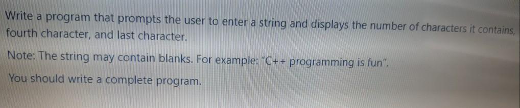 Solved Write a program that prompts the user to enter a | Chegg.com