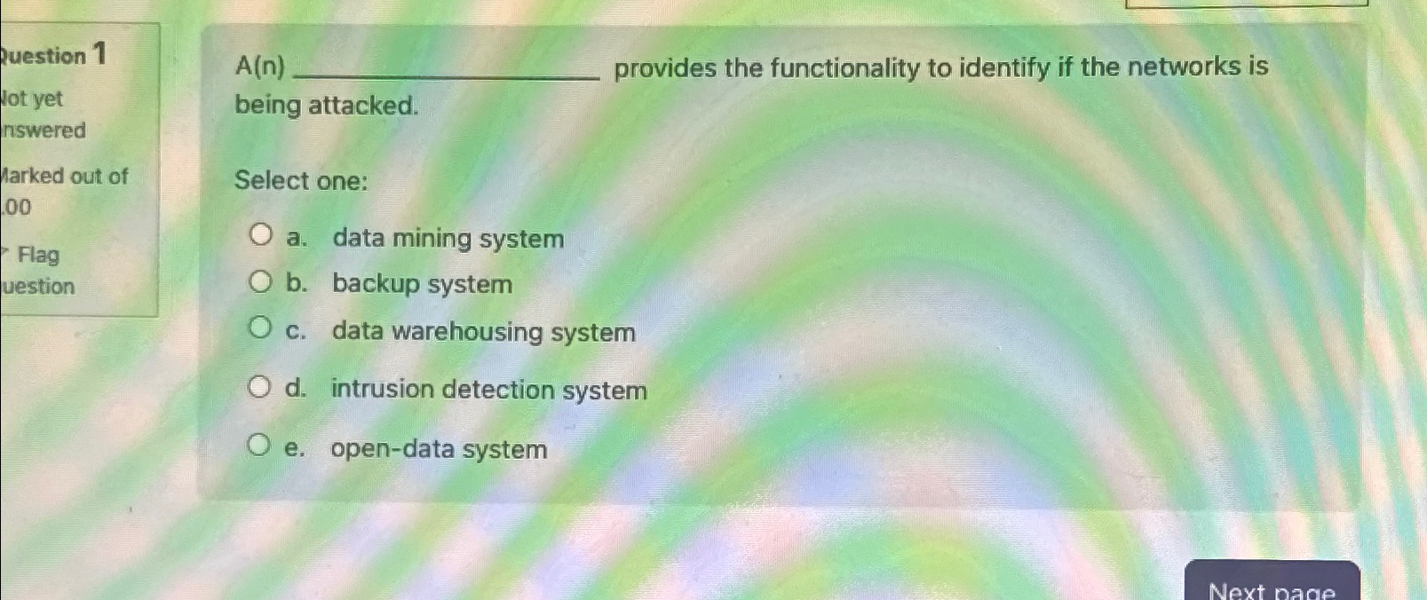 Solved A(n provides the functionality to identify if the | Chegg.com