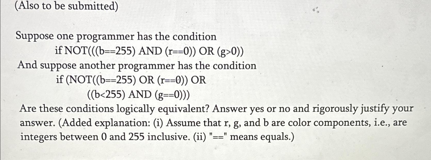 Solved (Also to be submitted)\\nSuppose one programmer has | Chegg.com