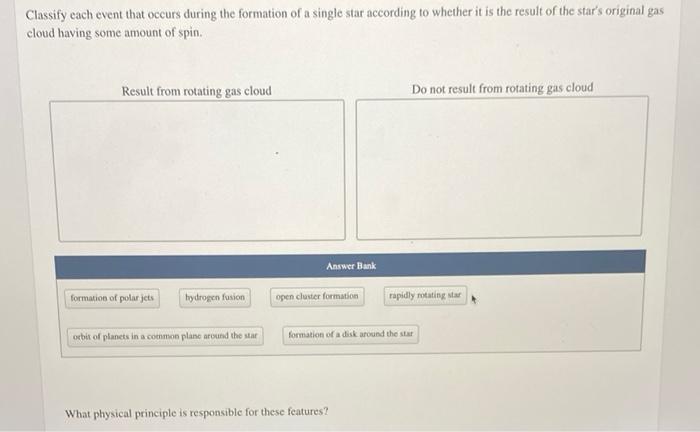 Solved Classify each event that occurs during the formation | Chegg.com