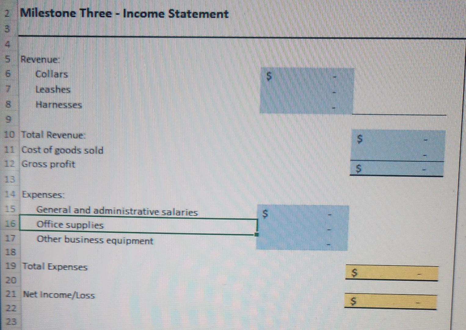 Solved Milestone Three - Variance Analysis Data for Variance | Chegg.com