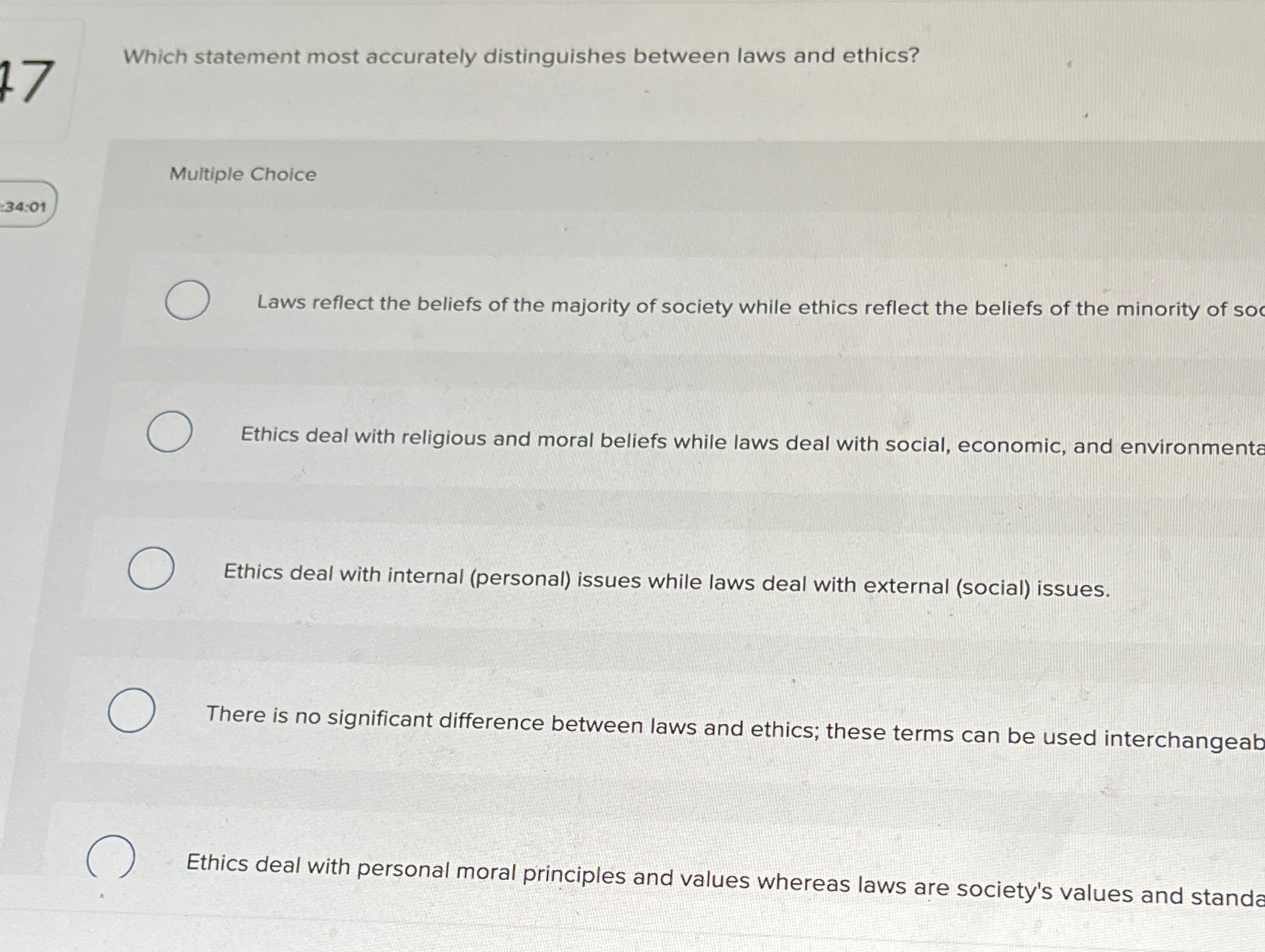 Solved Which statement most accurately distinguishes between | Chegg.com