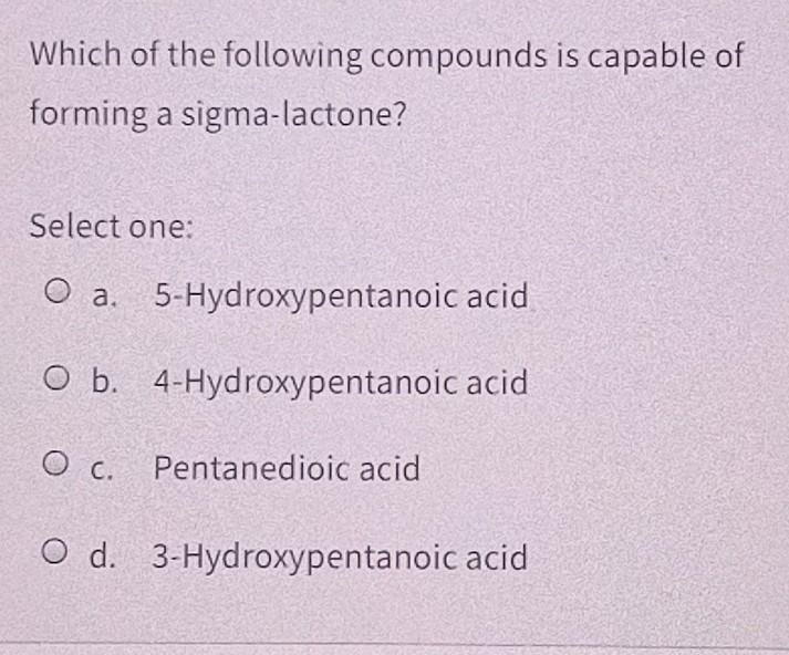 Solved Which of the following compounds is capable of | Chegg.com
