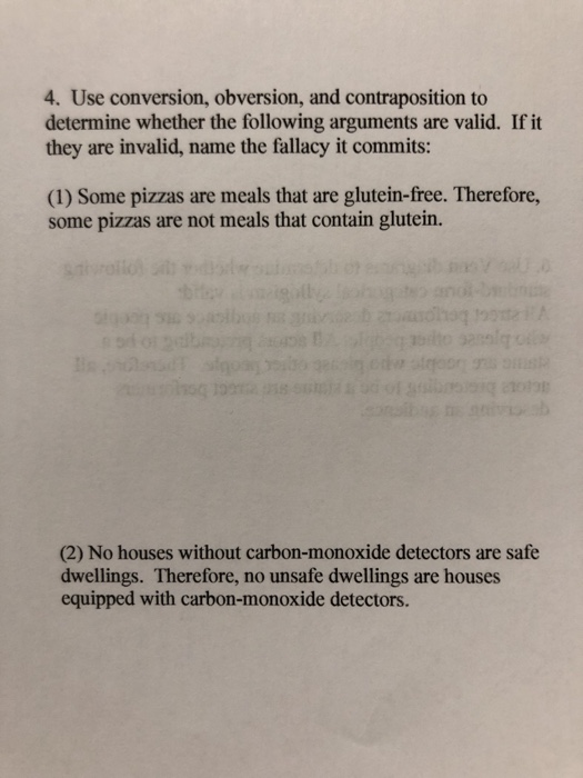 Solved 4. Use conversion, obversion, and contraposition to | Chegg.com