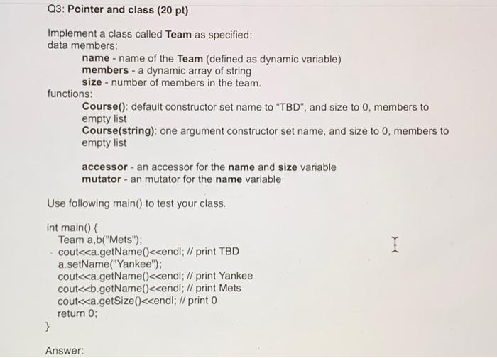 Solved Good Morning. This is C++ object oriented Programming | Chegg.com