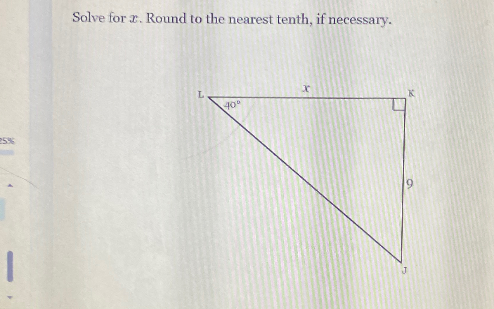 Solved Solve for x. ﻿Round to the nearest tenth, if | Chegg.com