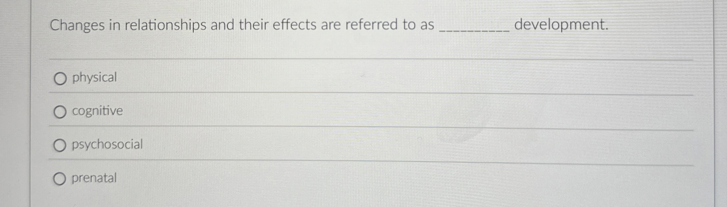 Solved Changes in relationships and their effects are | Chegg.com