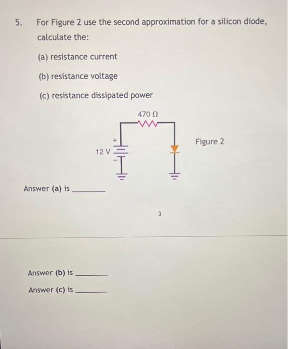 Solved 5. For Figure 2 use the second approximation for a | Chegg.com