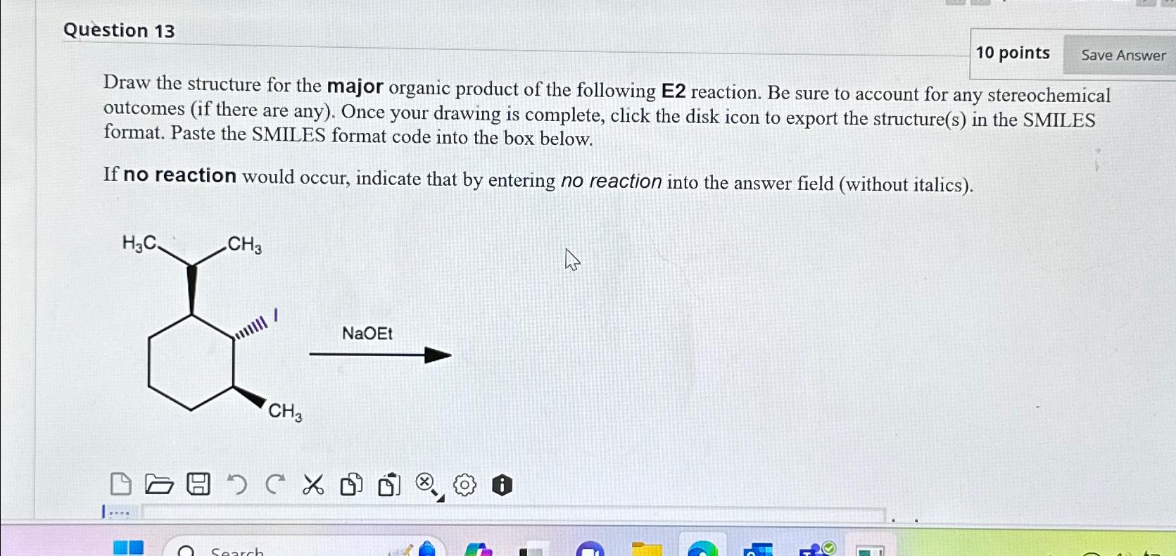 Solved Question 1310 ﻿pointsDraw the structure for the major | Chegg.com