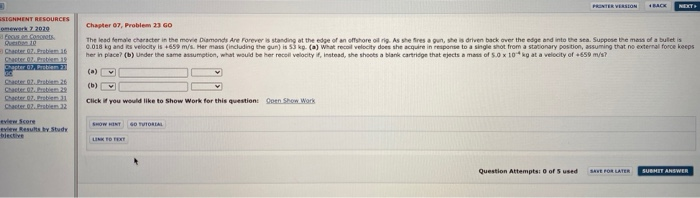 Solved BACK PRONTER VERSION NIBET SIGNMENT RESOURCES ma 2020 | Chegg.com