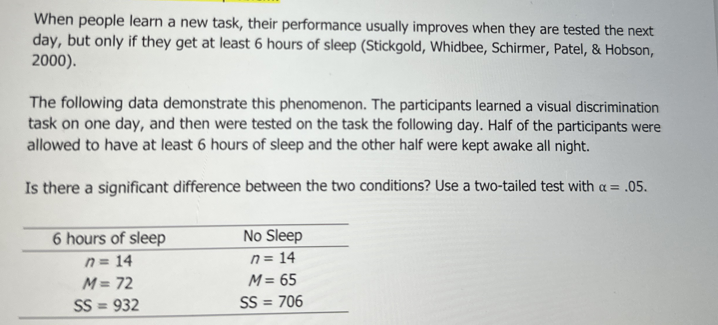 Solved When people learn a new task, their performance | Chegg.com