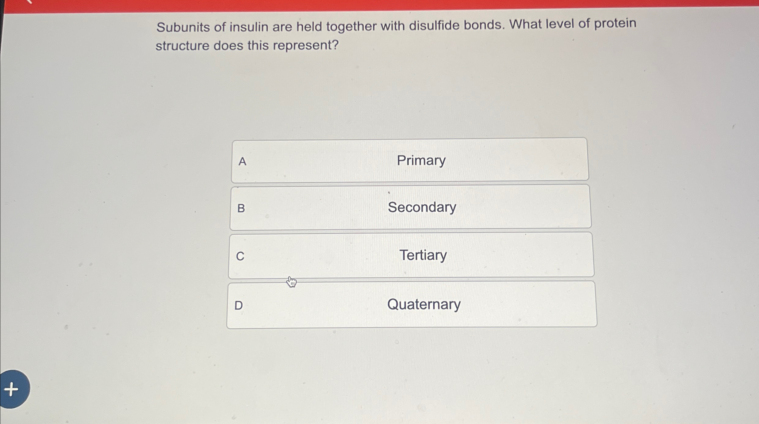 Solved Subunits of insulin are held together with disulfide | Chegg.com
