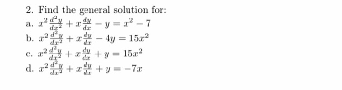 Solved HW problems for Section 6.4 (Euler equations) in | Chegg.com