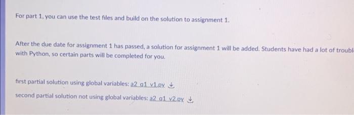 PYTHON ASSIGNMENT..Please read carefully. Im using | Chegg.com