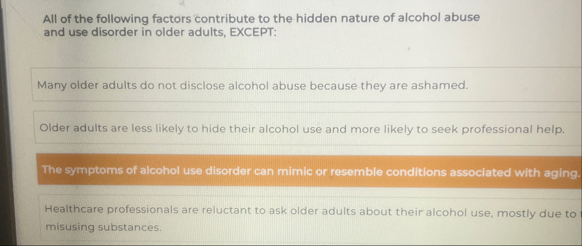 Solved All of the following factors contribute to the hidden | Chegg.com